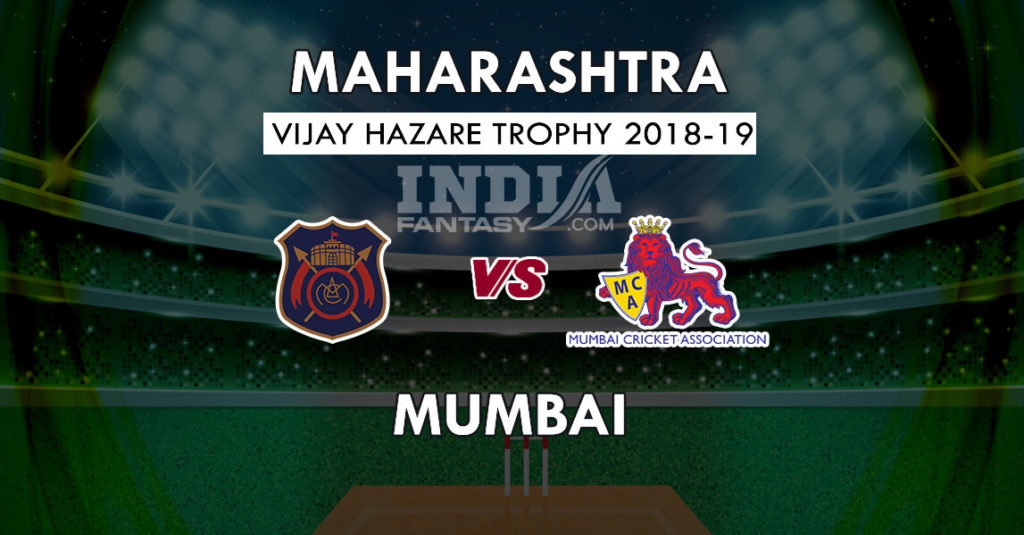 MAH vs MUM Dream11 Prediction Vijay Hazare Trophy | MAH vs MUM Team ...