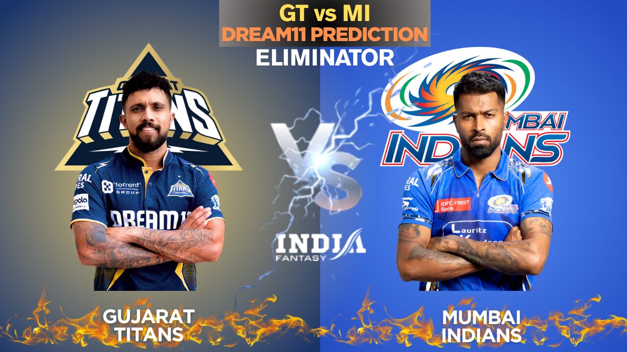 GT vs MI Dream11 Prediction IPL 2025 Eliminator, Team News, Pitch Report, Squad, Fantasy Teams ...