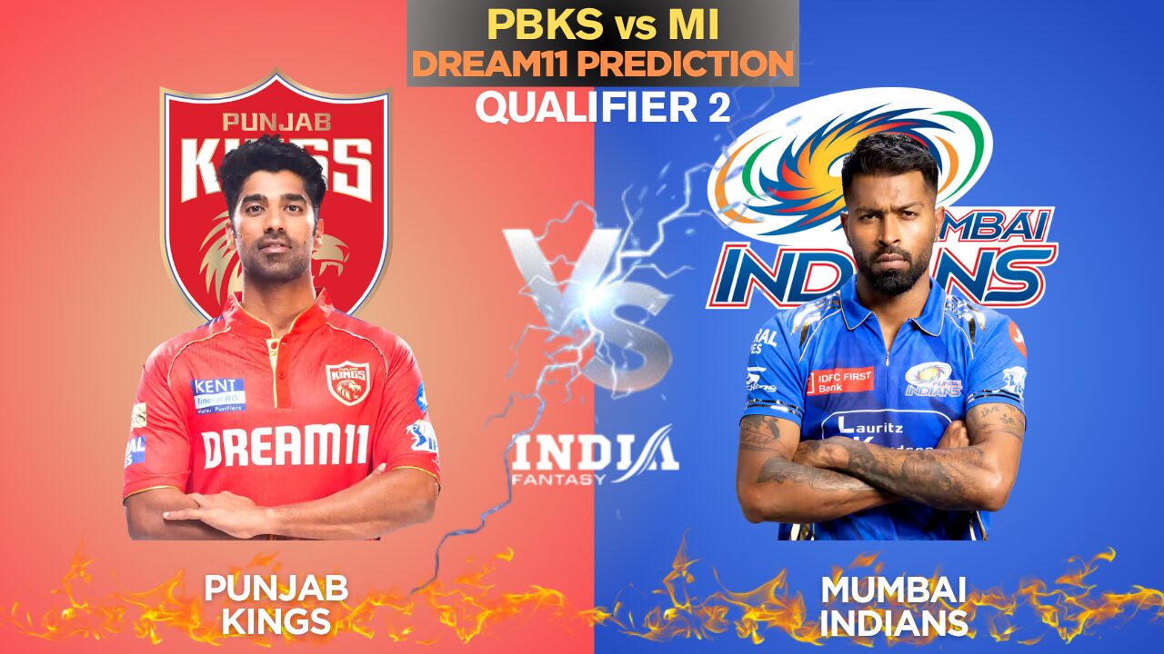 PBKS vs MI Dream11 Prediction IPL 2025 Qualifier 2, Team News, Pitch Report, Squad, Fantasy ...