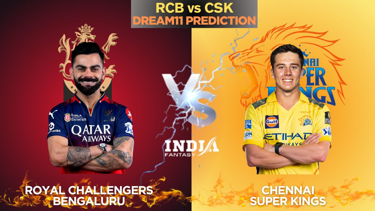 RCB vs CSK Dream11 Prediction IPL 2025 Match-52, Team News, Pitch Report, Squad, Fantasy Teams ...